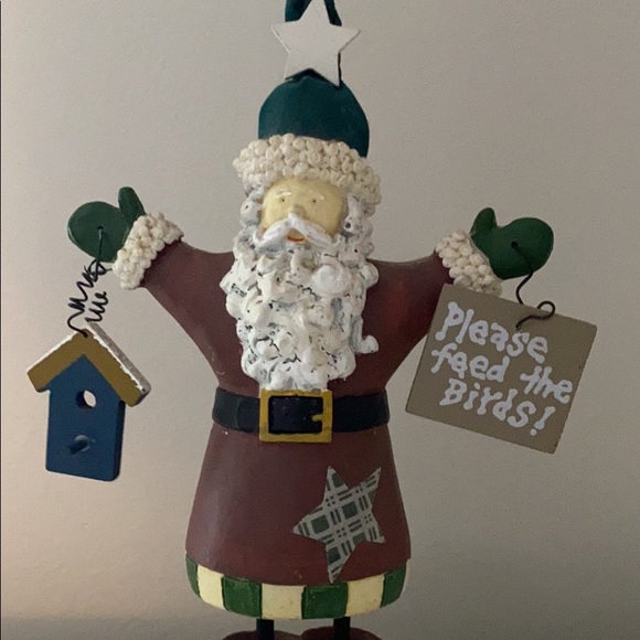 Holiday | Vintage Santa Figurine With Birdhouse | Poshmark